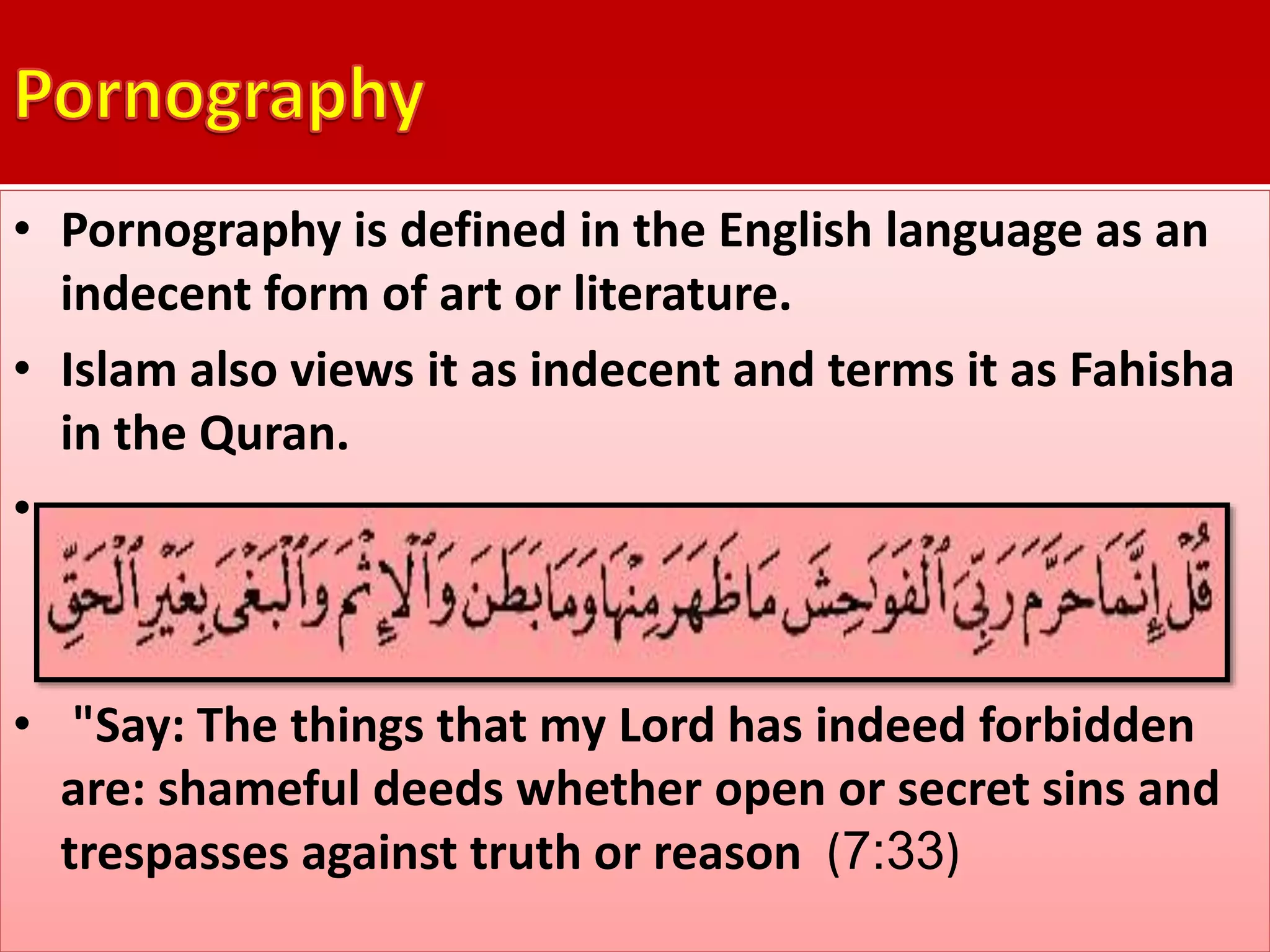 Allah forbids fahisha | PPTX | Islam | Religion & Spirituality