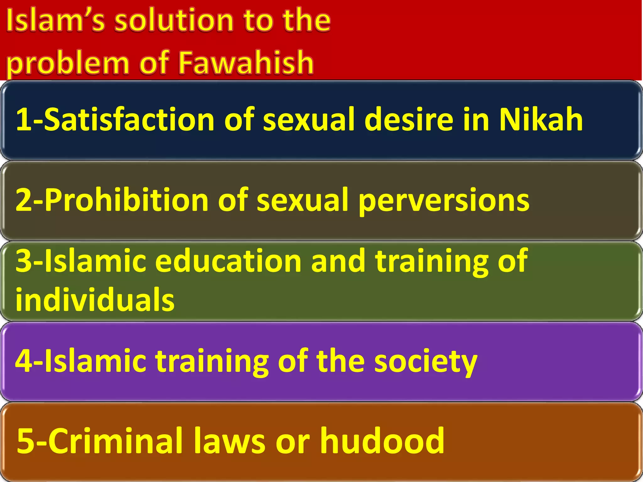 Allah forbids fahisha | PPTX | Islam | Religion & Spirituality