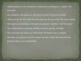 Allah is all hearing (as samee) | PPTX