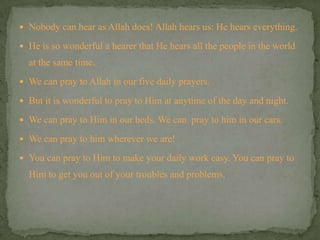 Allah is all hearing (as samee) | PPTX