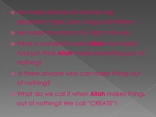 Allah is the creator | PPSX