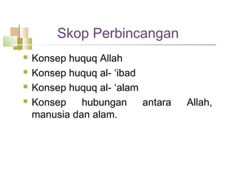 Allah, manusia dan alam | PPT