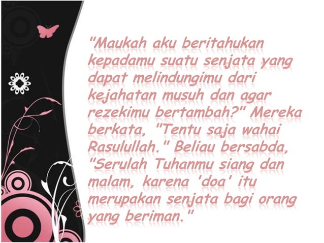 Allah mengabulkan doa setiap orang | PPT