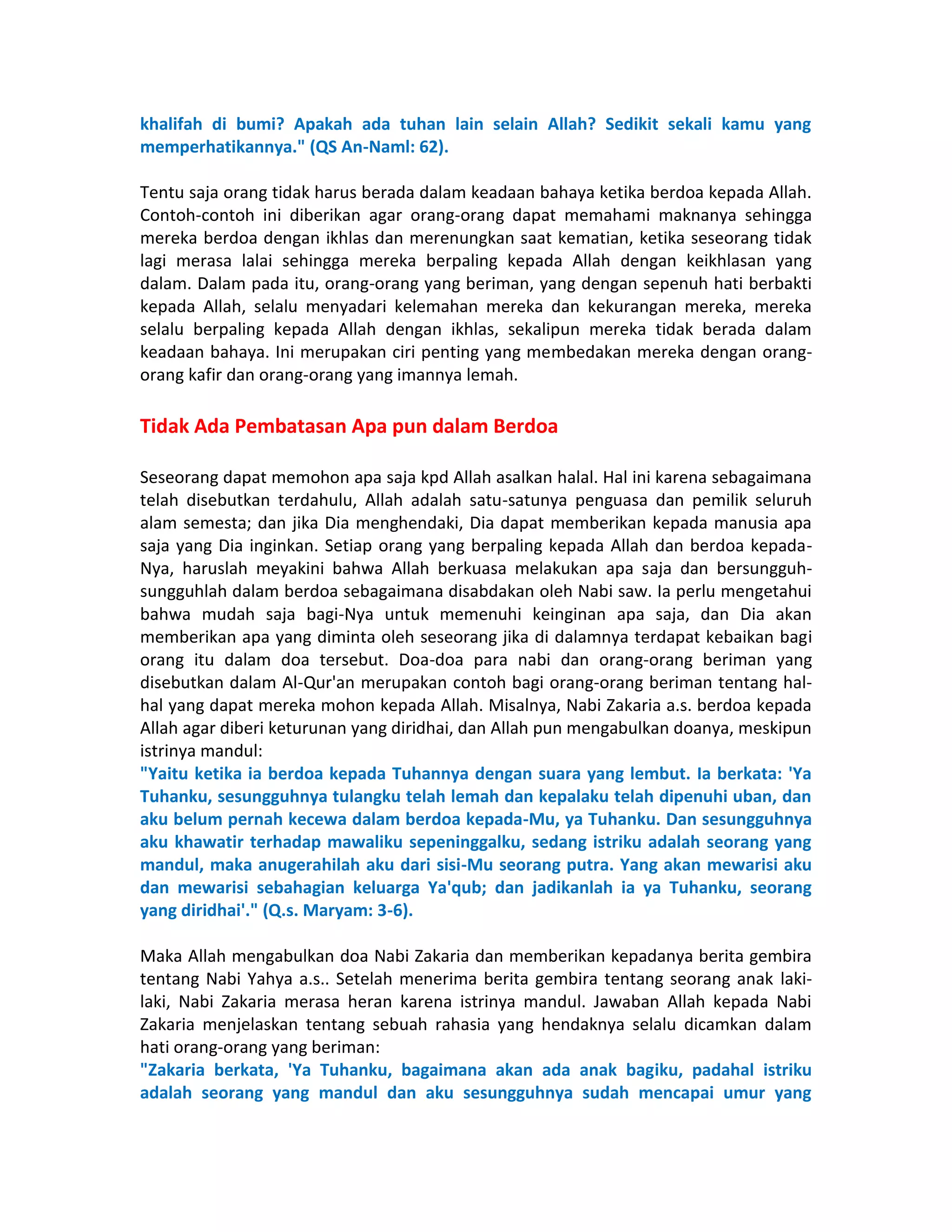 Allah mengabulkan doa setiap orang | PDF