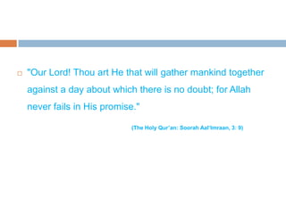 Allah never fails in his promise | PPSX