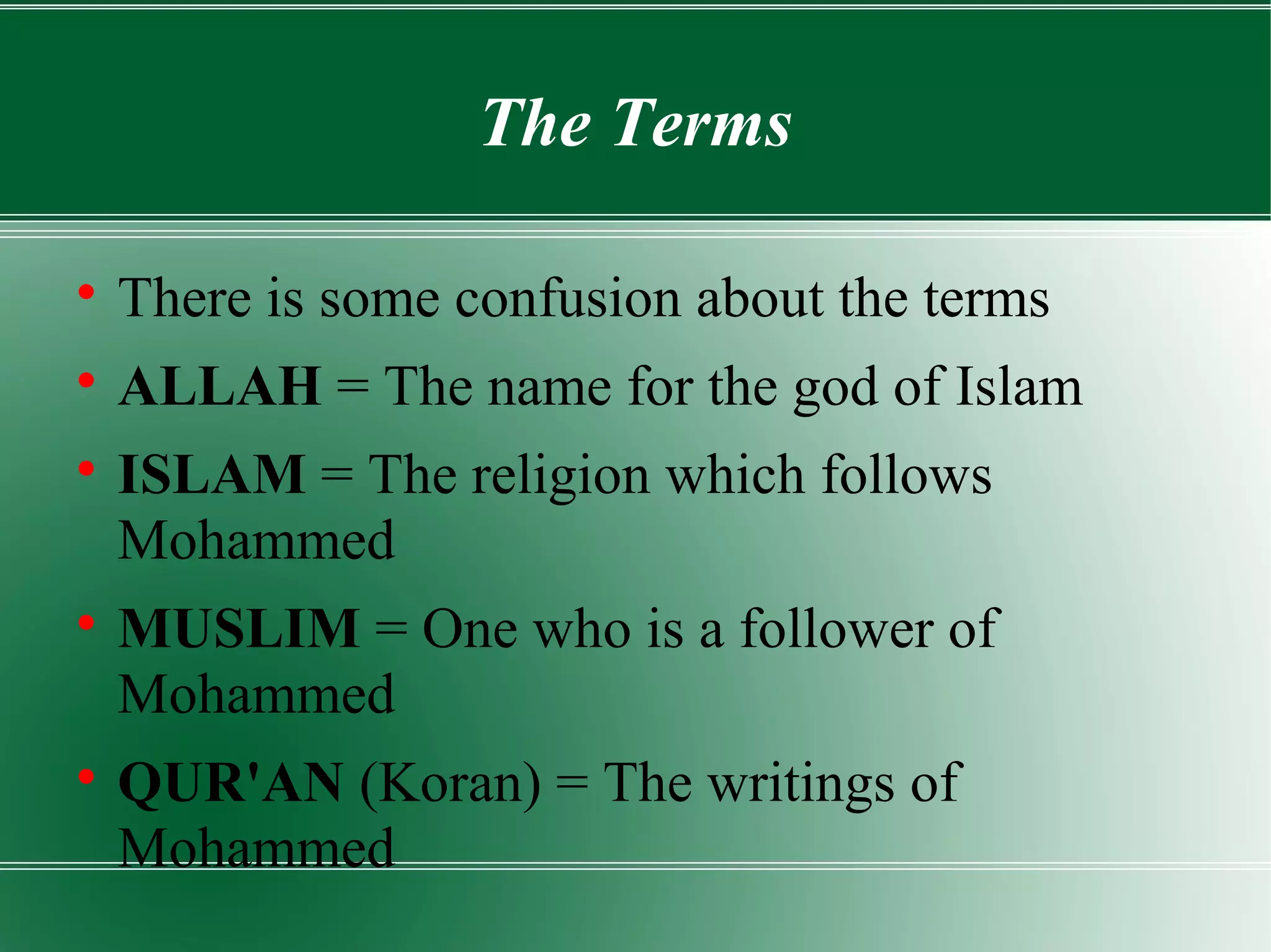 Allah of islam | PPT