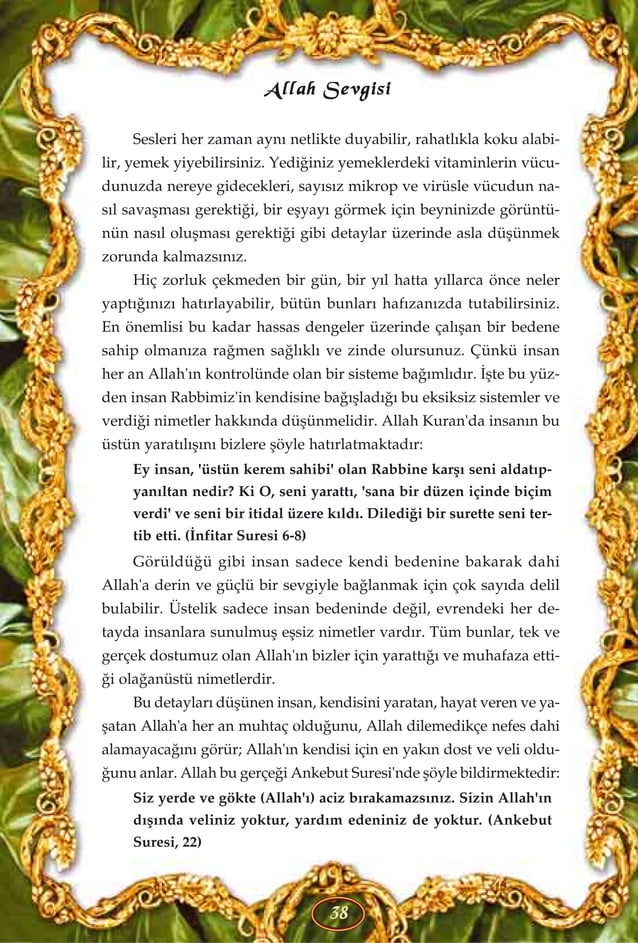 Allah sevgisi. turkish (türkçe) | PDF