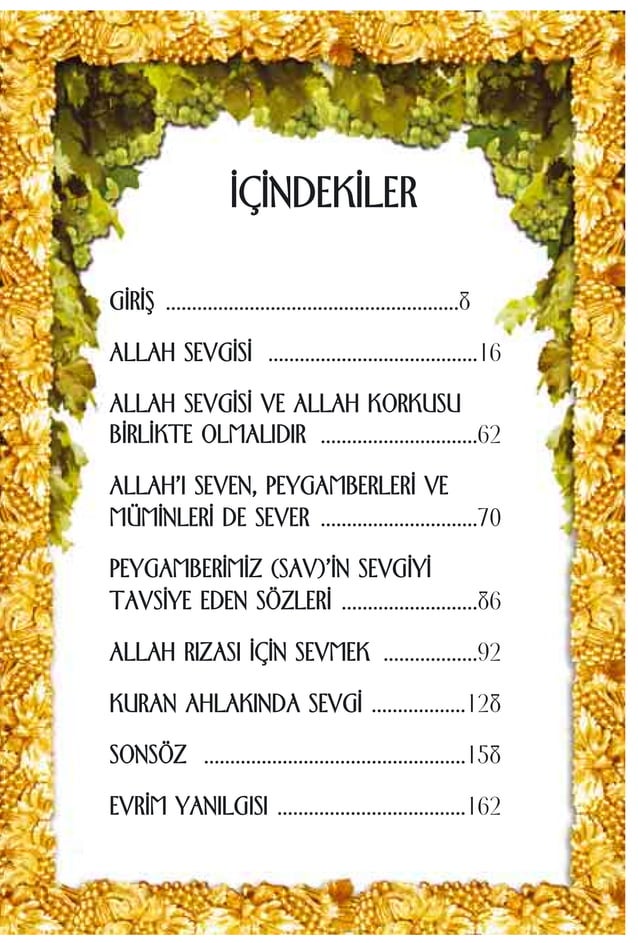 Allah sevgisi. turkish (türkçe) | PDF