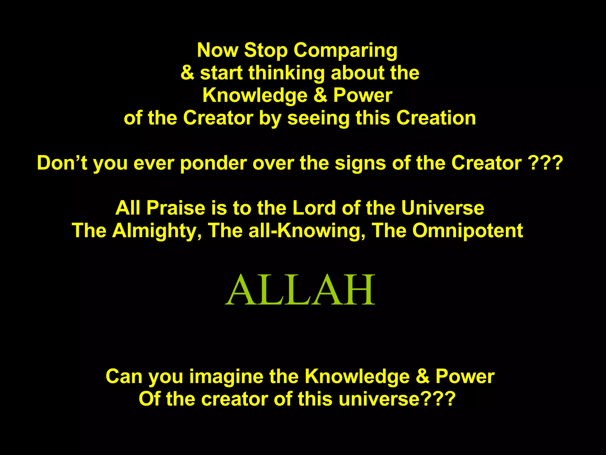 Allahs Universe Space Science | PPS