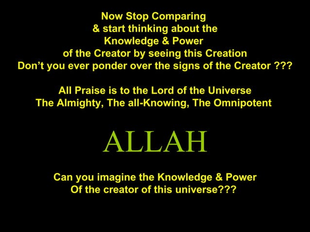 Allah S Universe Space Science | PPT