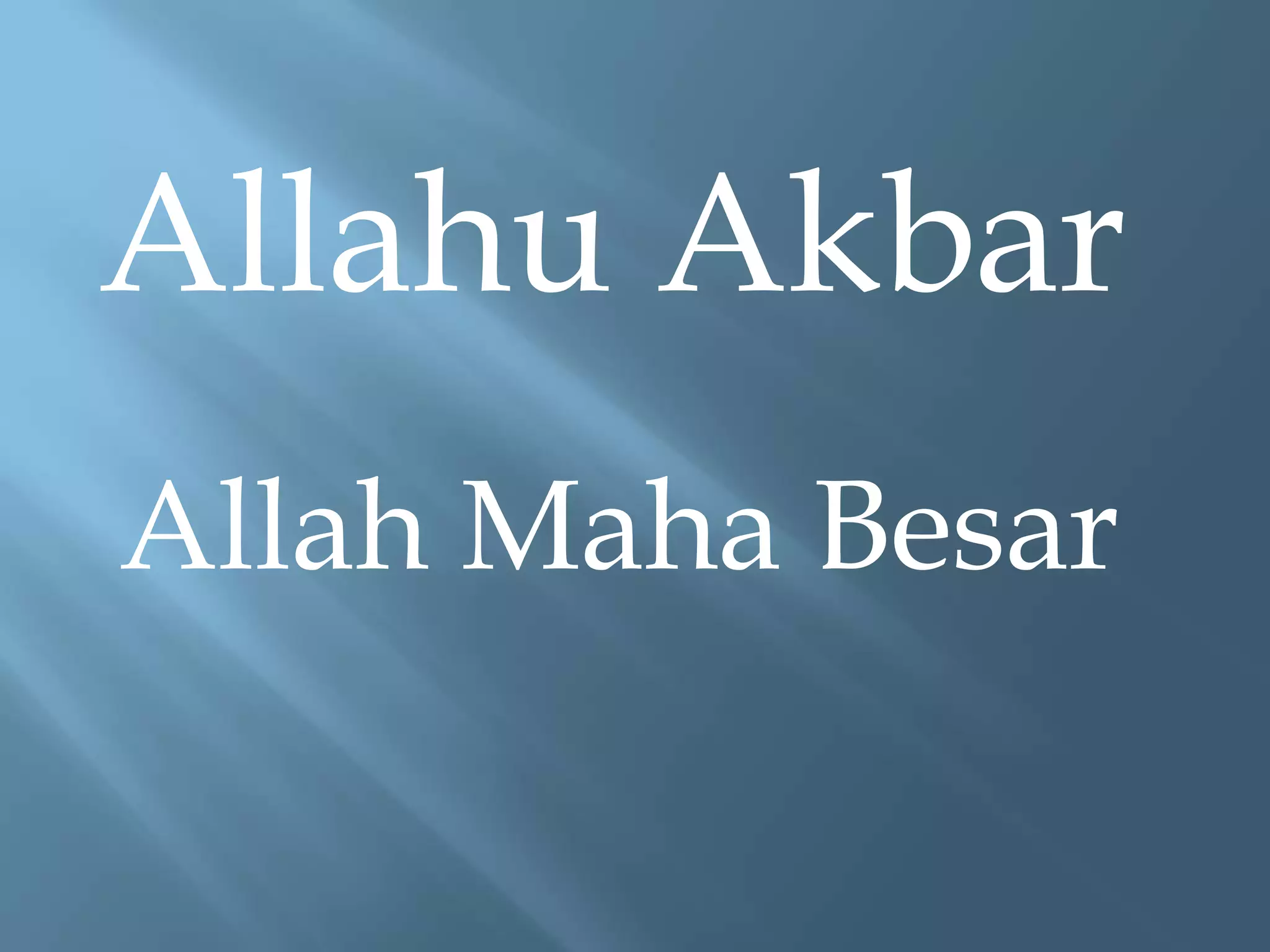 Allahu akbar | PPTX