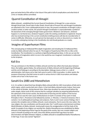 Allahu Jehovah Creator and head of Divinity | DOCX