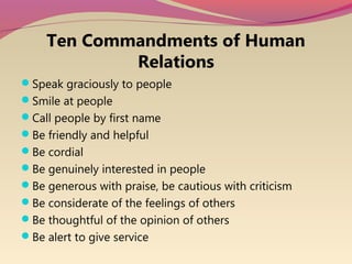 Human relation model | PPT