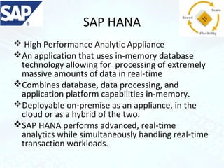 SAP HANA Presentation | PPT