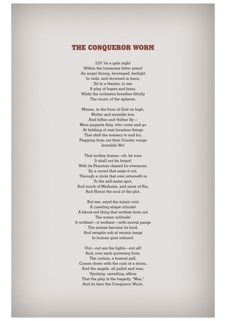 Allan poe's the conqueror worm | PDF