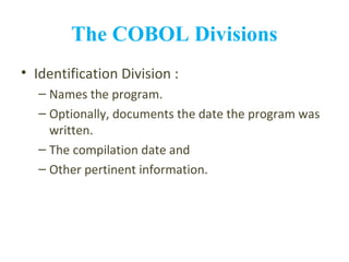 All around cobol | PPT