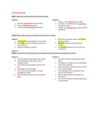 All Assessments 10th form | PDF