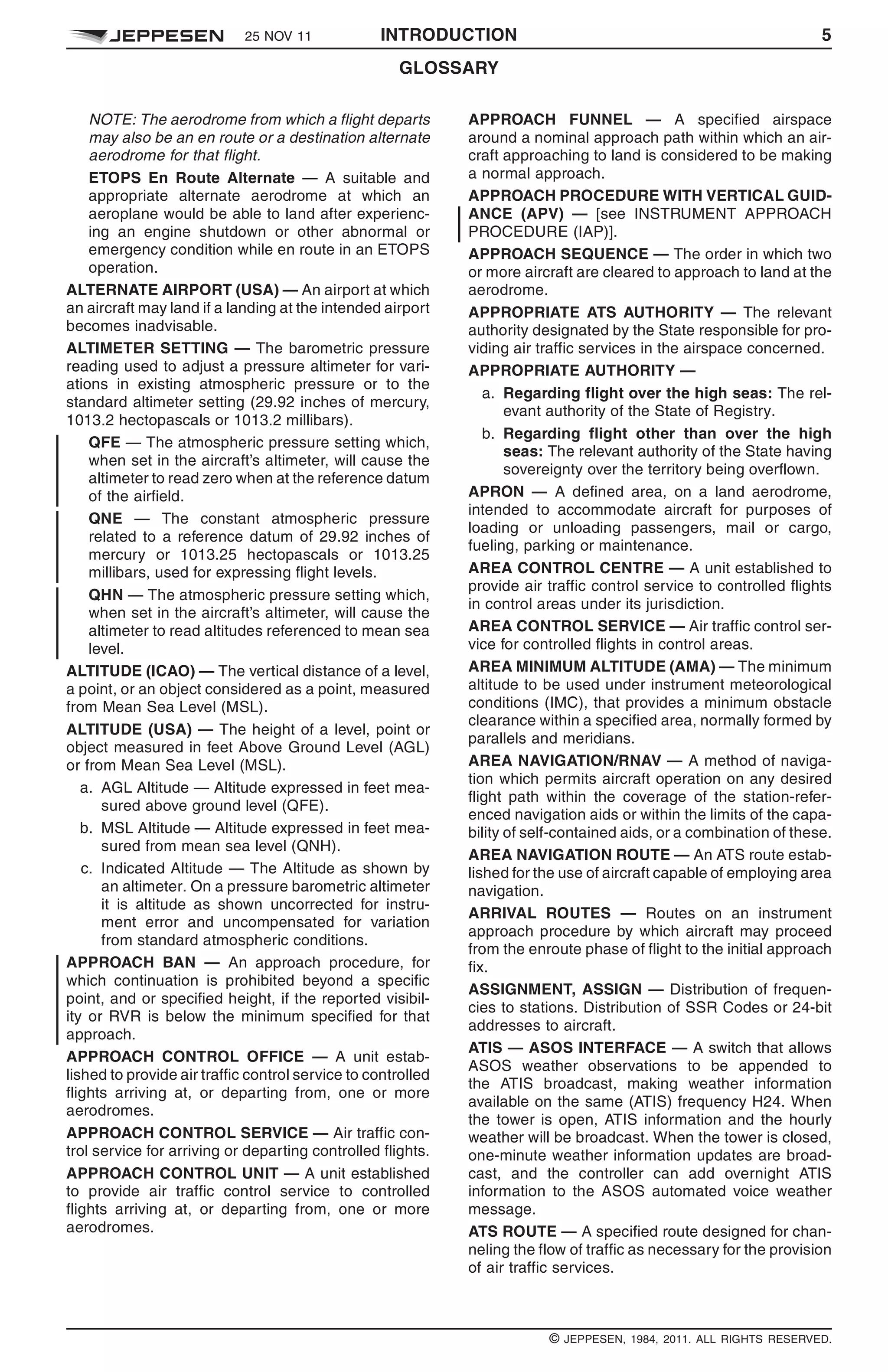 All aviation abbreviations jeppesen | PDF