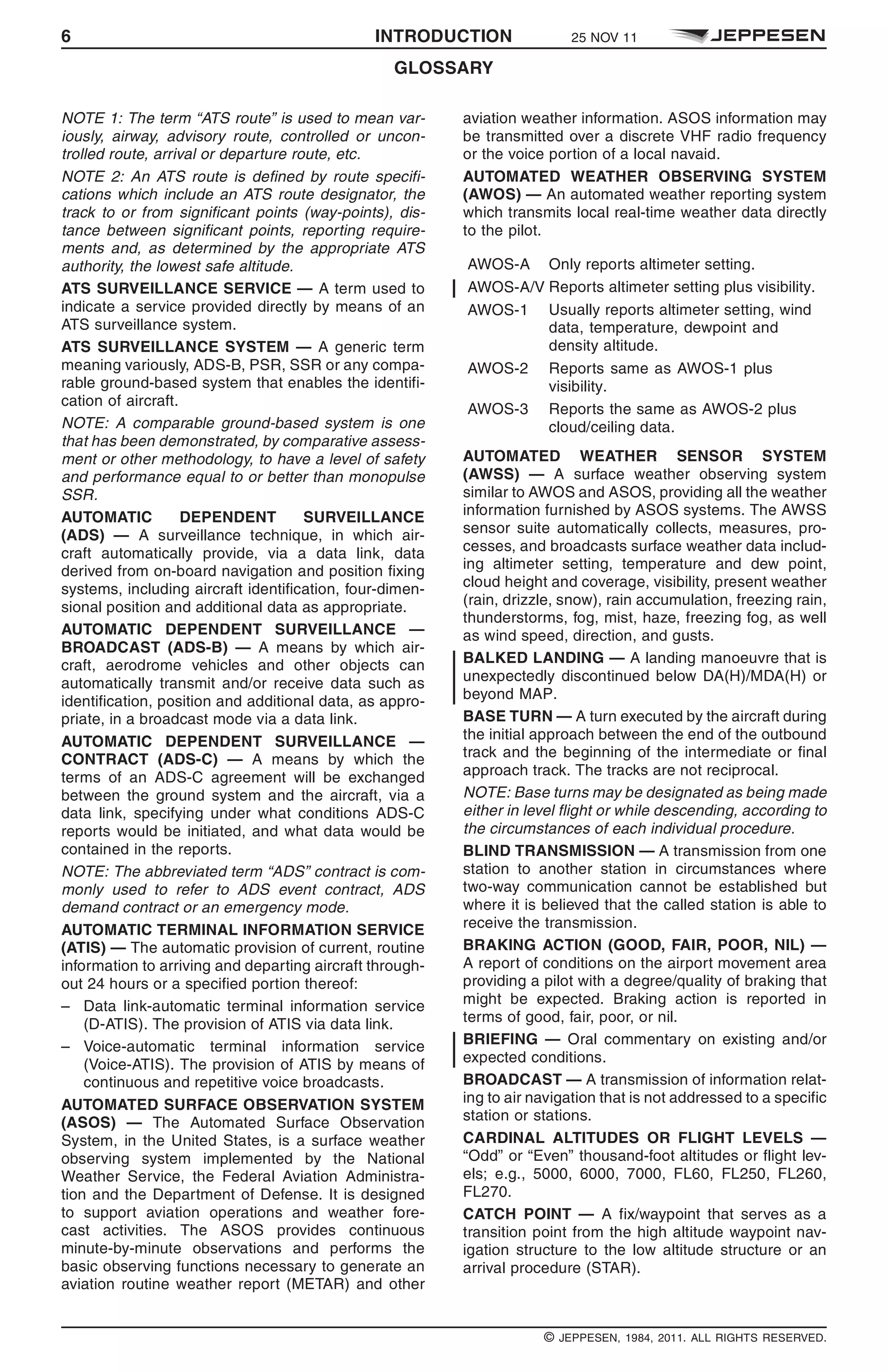 All aviation abbreviations jeppesen | PDF