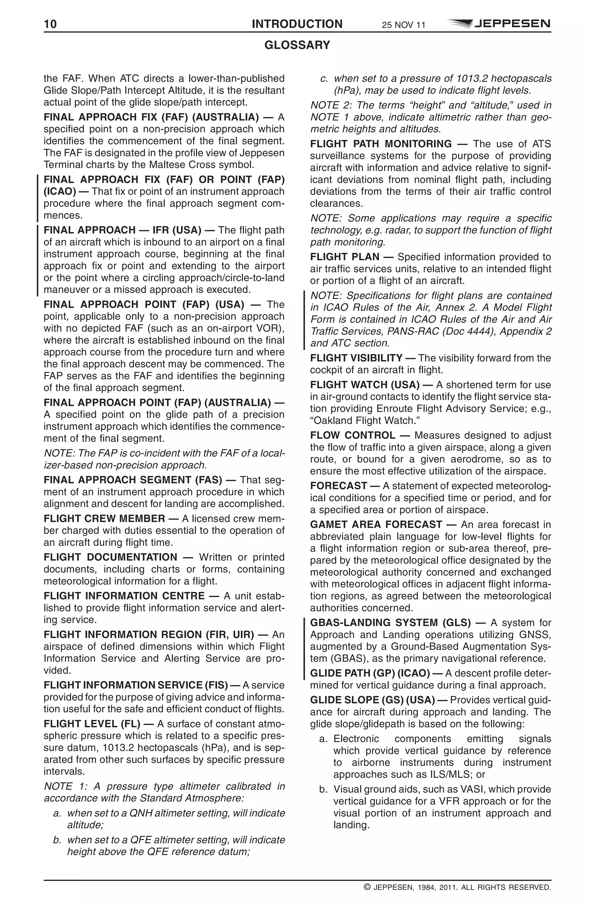 All aviation abbreviations jeppesen | PDF