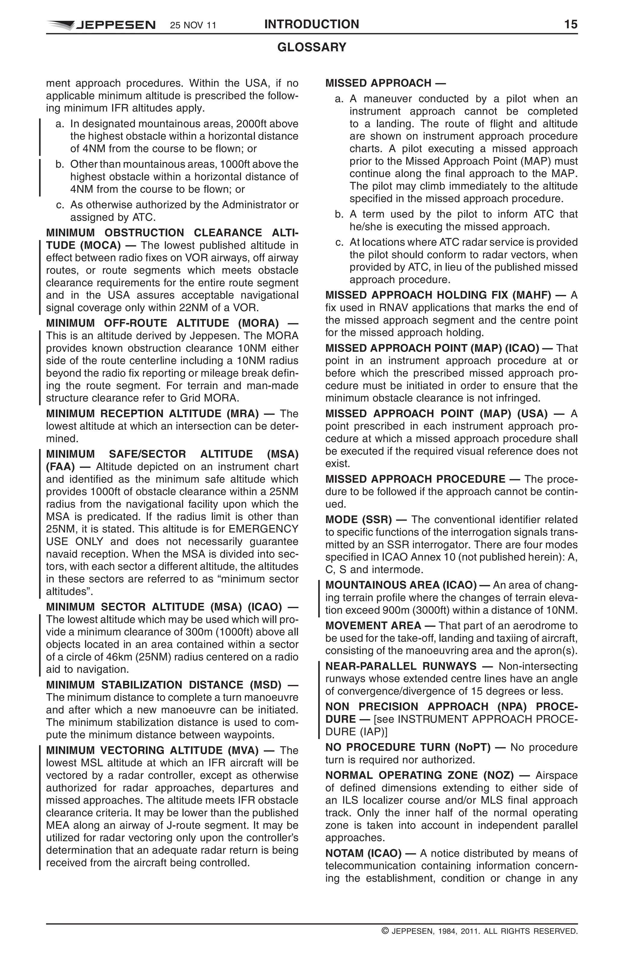 All aviation abbreviations jeppesen | PDF