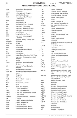 All aviation abbreviations jeppesen | PDF