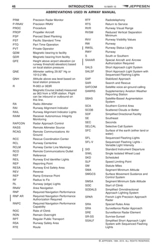 All aviation abbreviations jeppesen | PDF