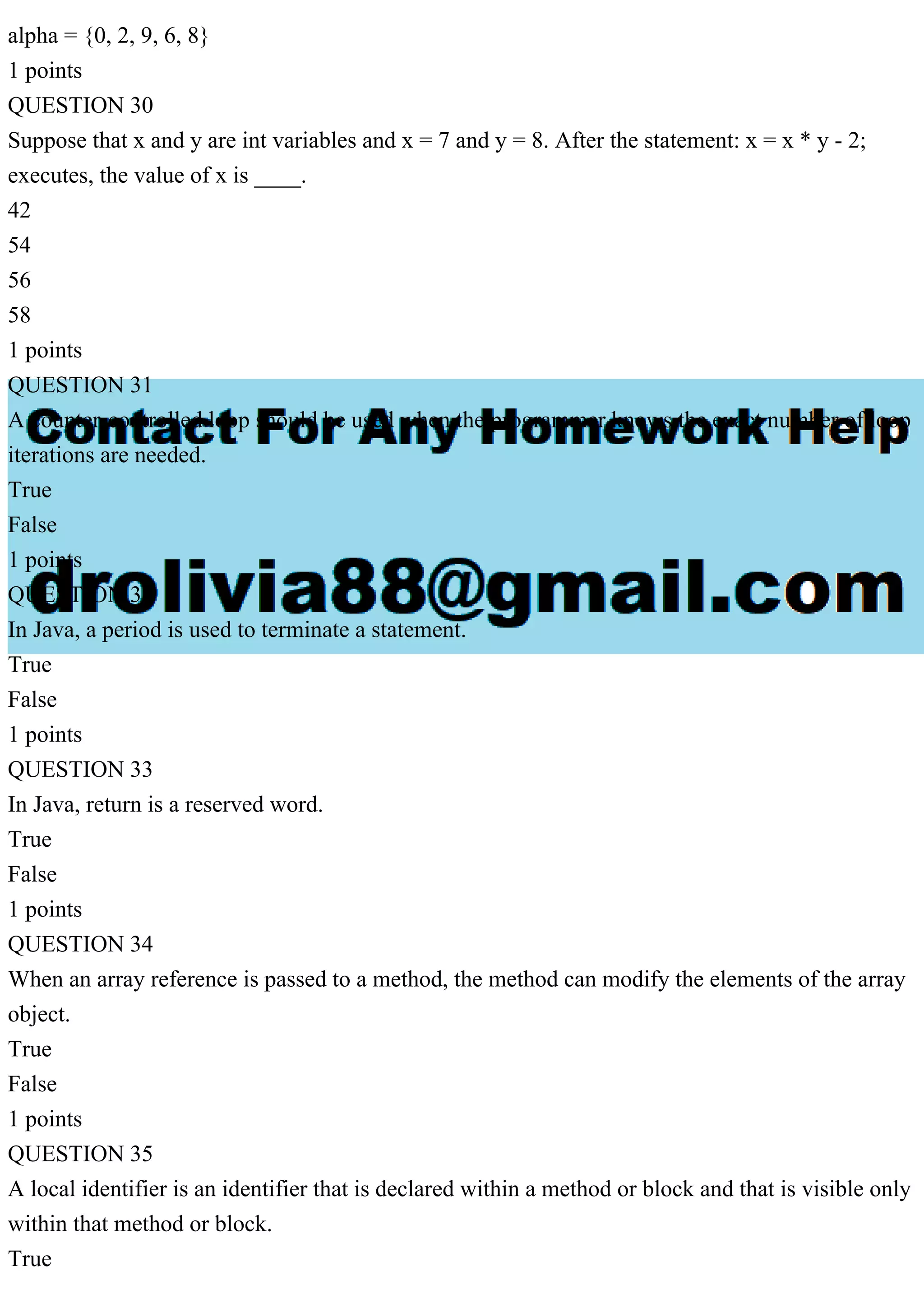All based on Zybooks = AP Java with zylabsQUESTION 1char[][] tab.pdf