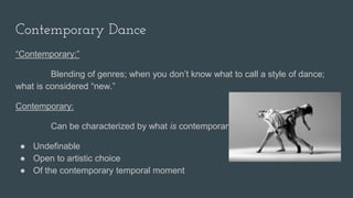 Effects of the Postmodern Era on Contemporary Dance | PPT