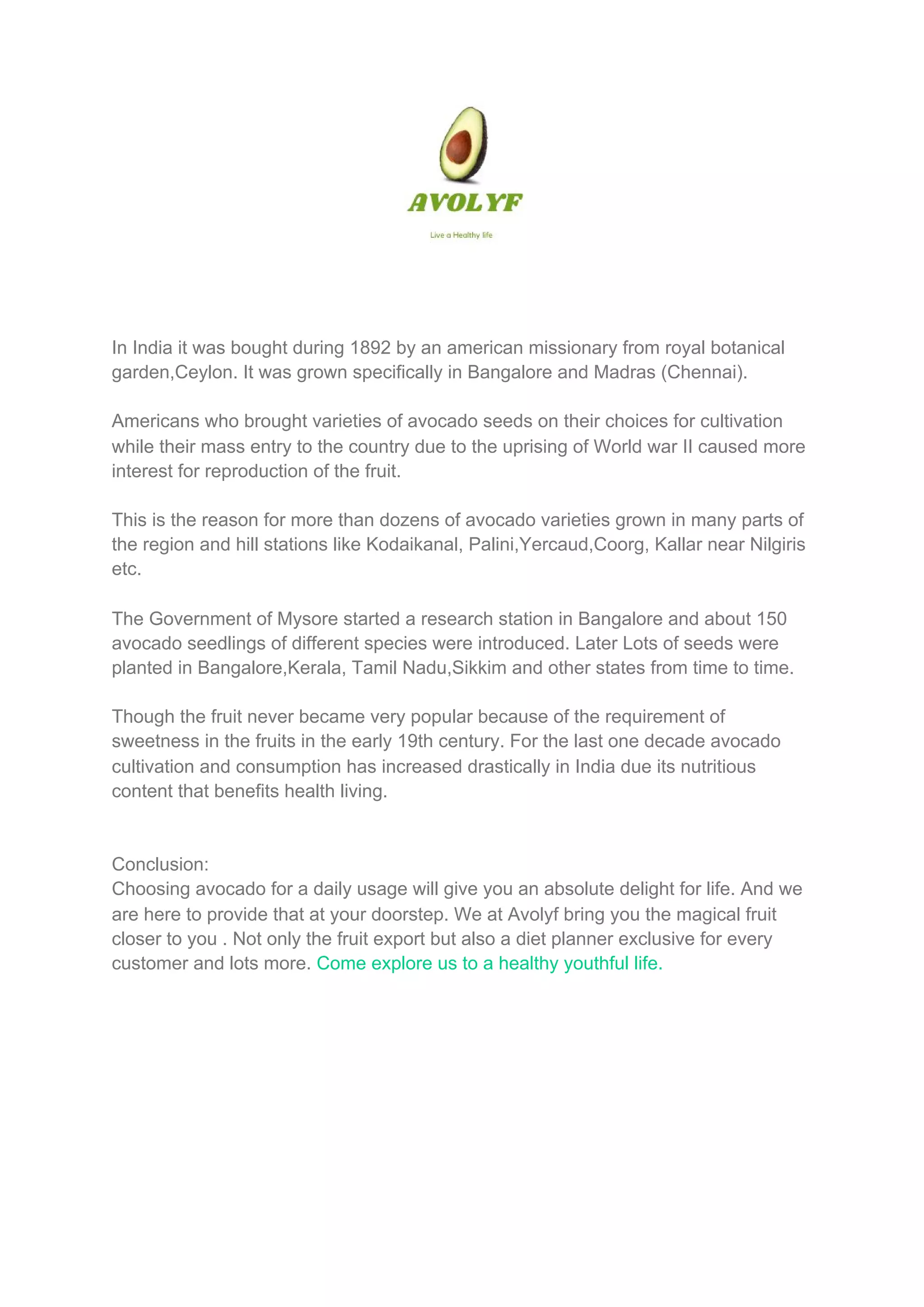 All benefits of choosing avocado for a healthy life | PDF