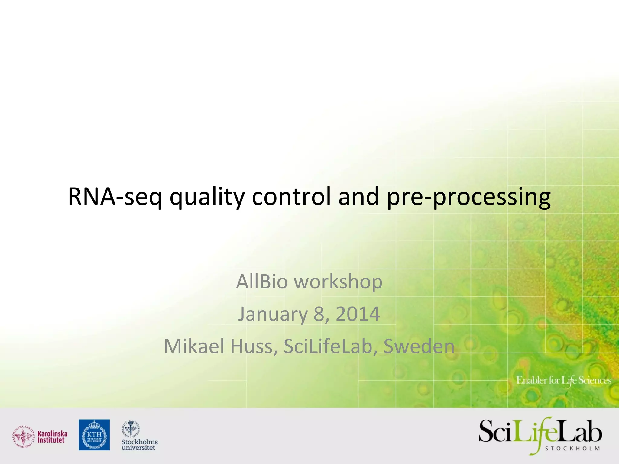 RNA-seq quality control and pre-processing | POT