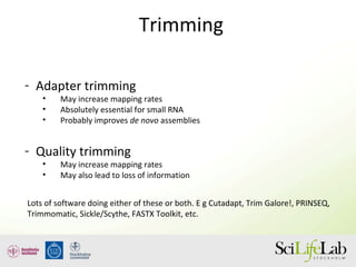 RNA-seq quality control and pre-processing | POT