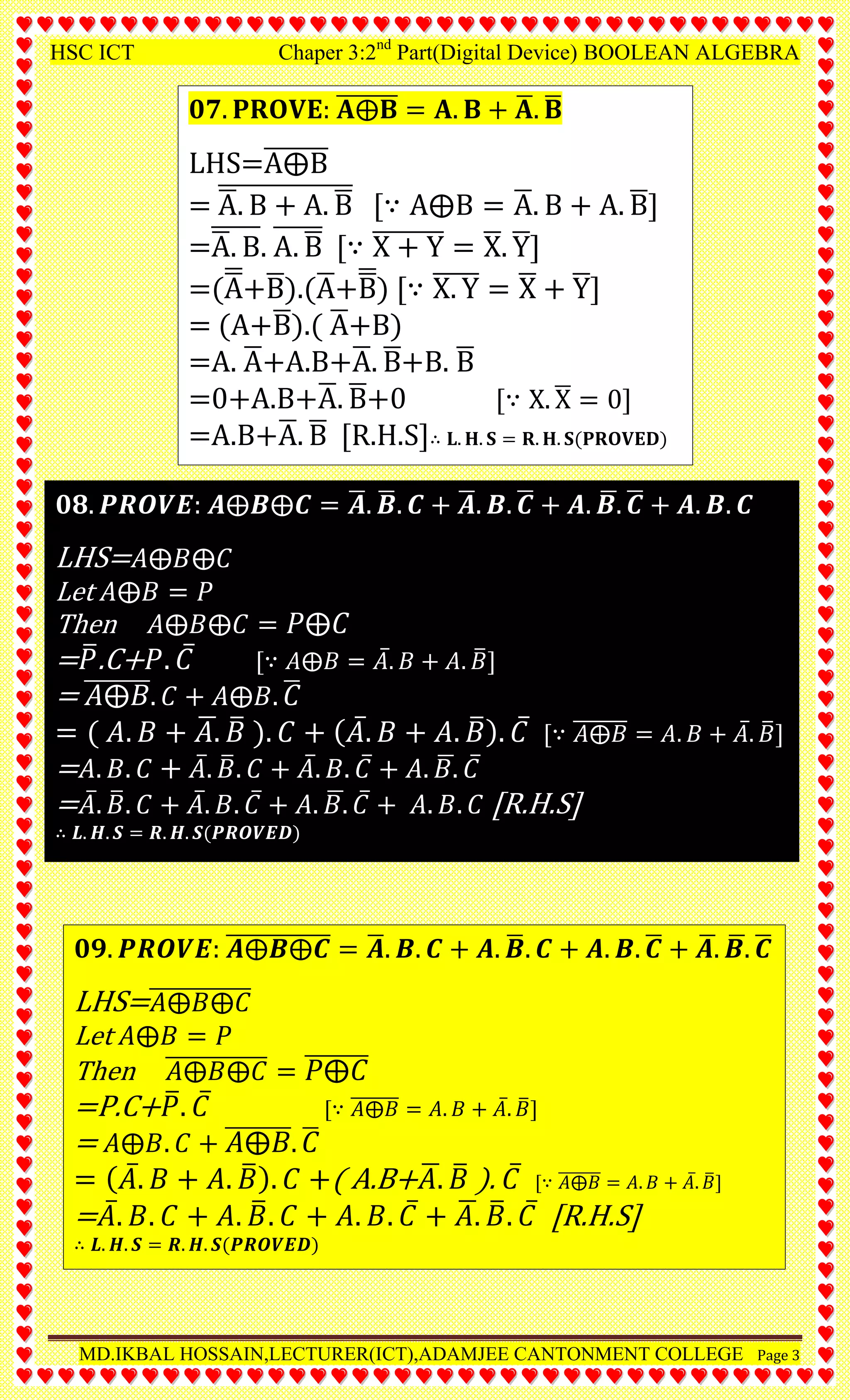 BOOLEAN ALGEBRA ALL PDF | PDF | Programming Languages | Computing