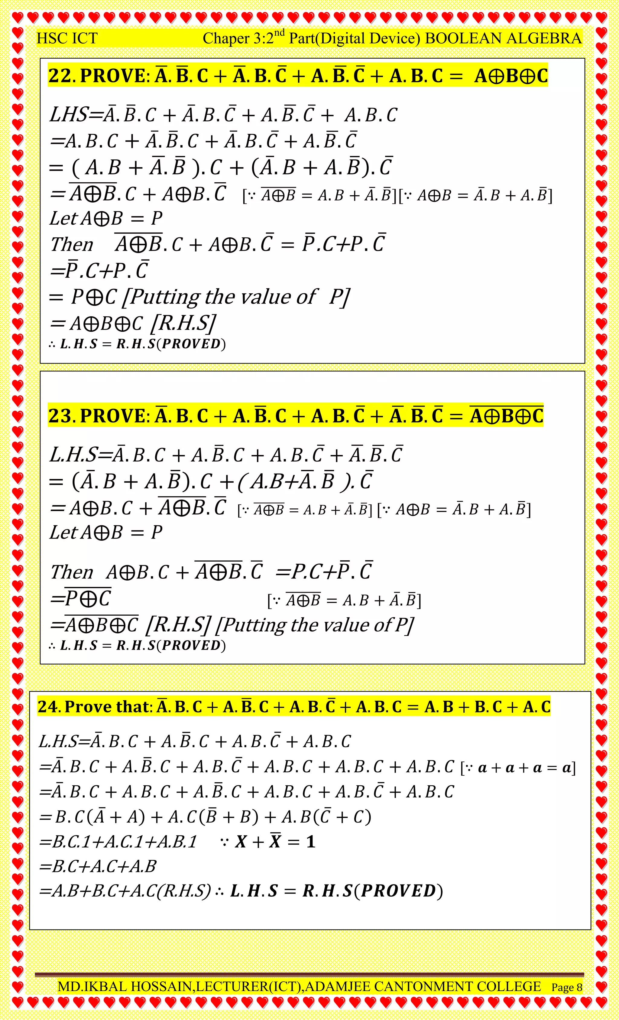 BOOLEAN ALGEBRA ALL PDF | PDF | Programming Languages | Computing