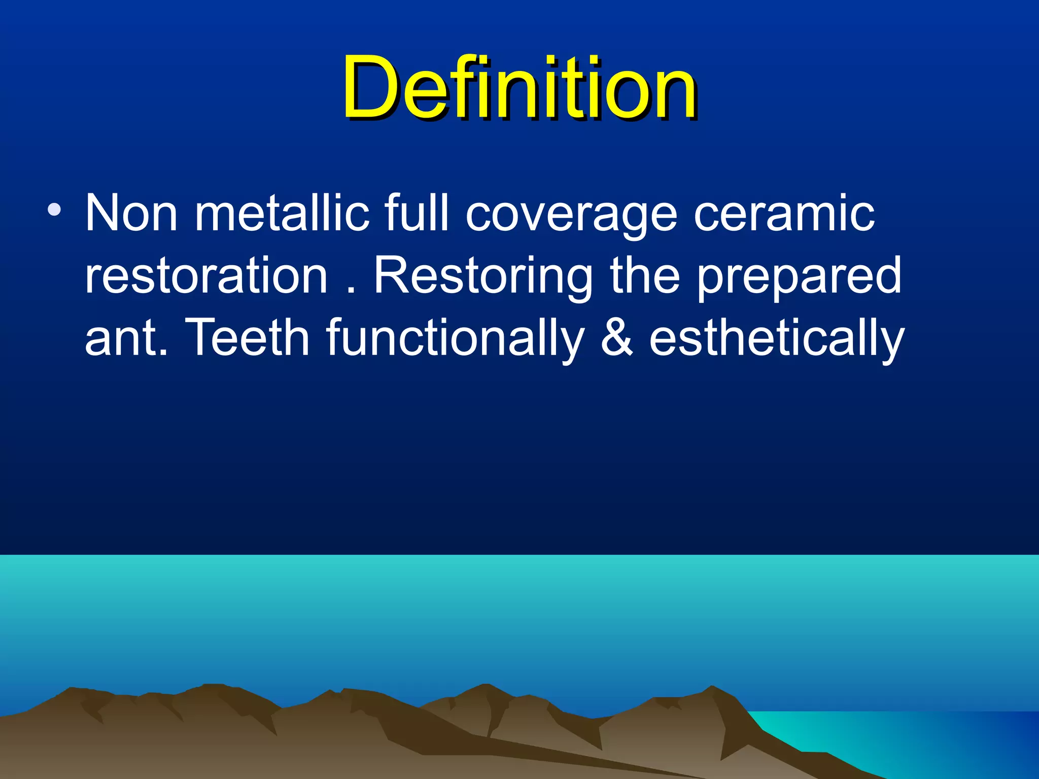 All ceramic crown preparation seminar | PPT