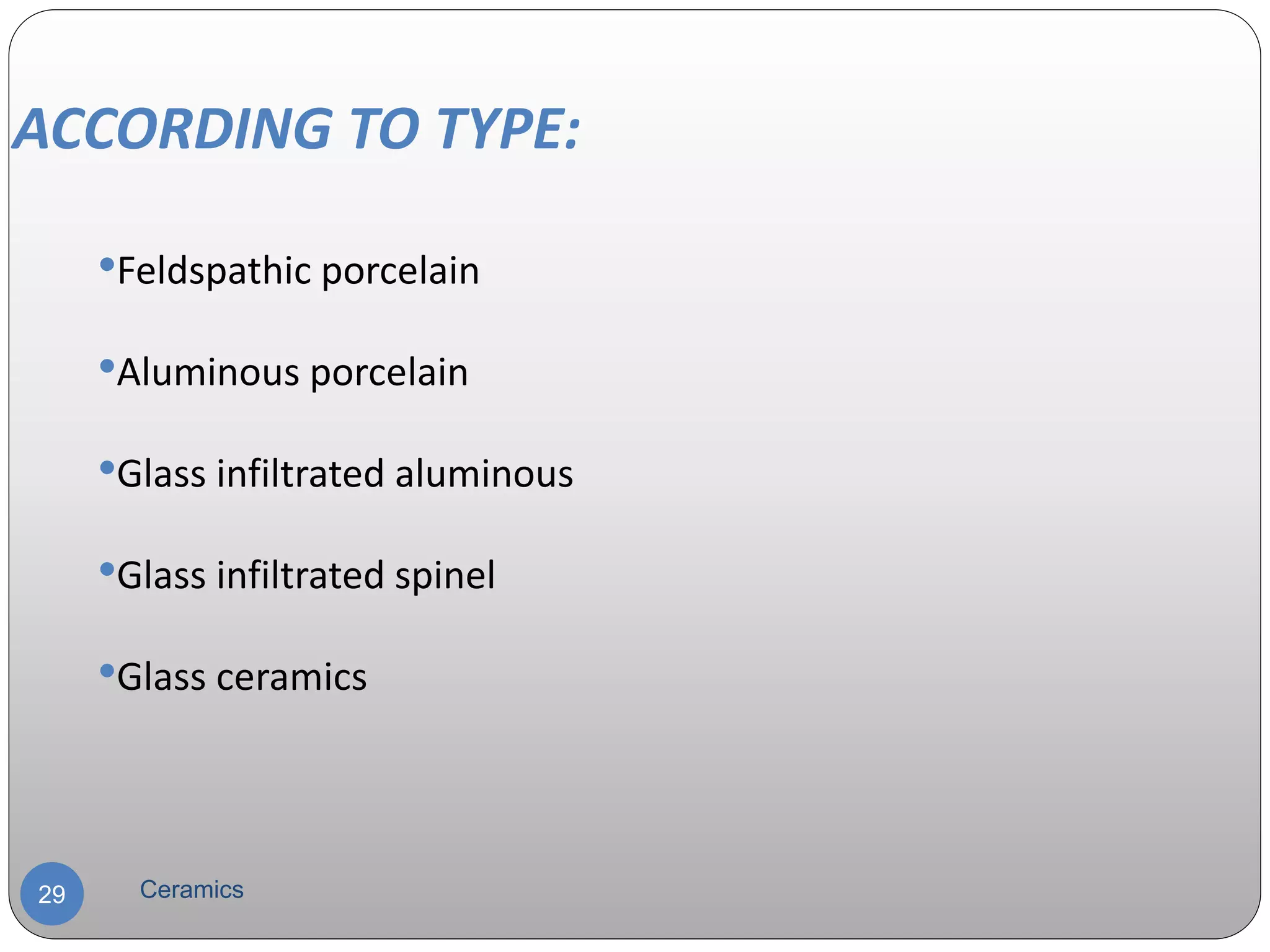 All ceramic materials | PPTX | Dental Health | Diseases and Conditions