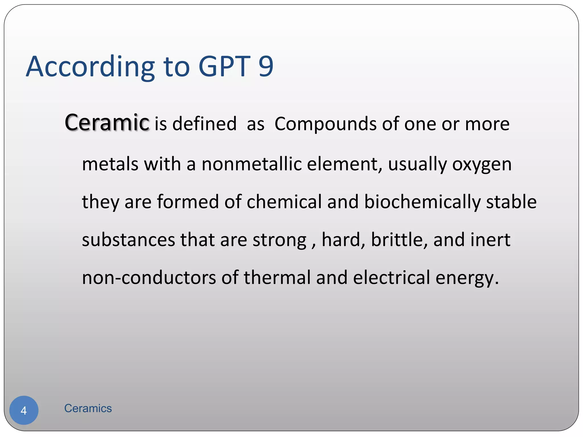 All ceramic materials | PPTX