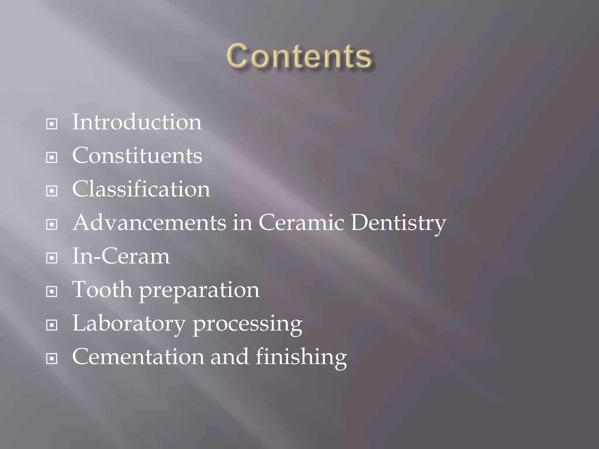 All ceramic restorations | PPTX