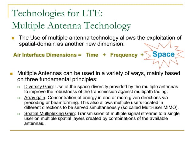 LTE - 3GPP Standard Perspective | PPT