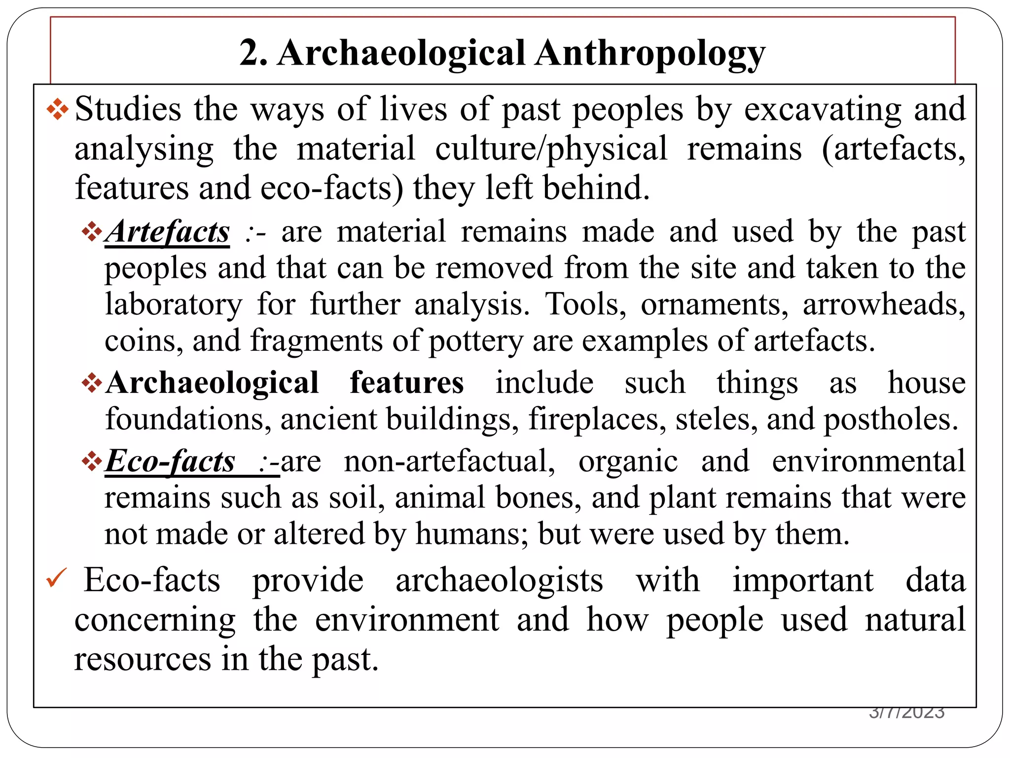Introduction to Anthropology Course | PPTX | Science