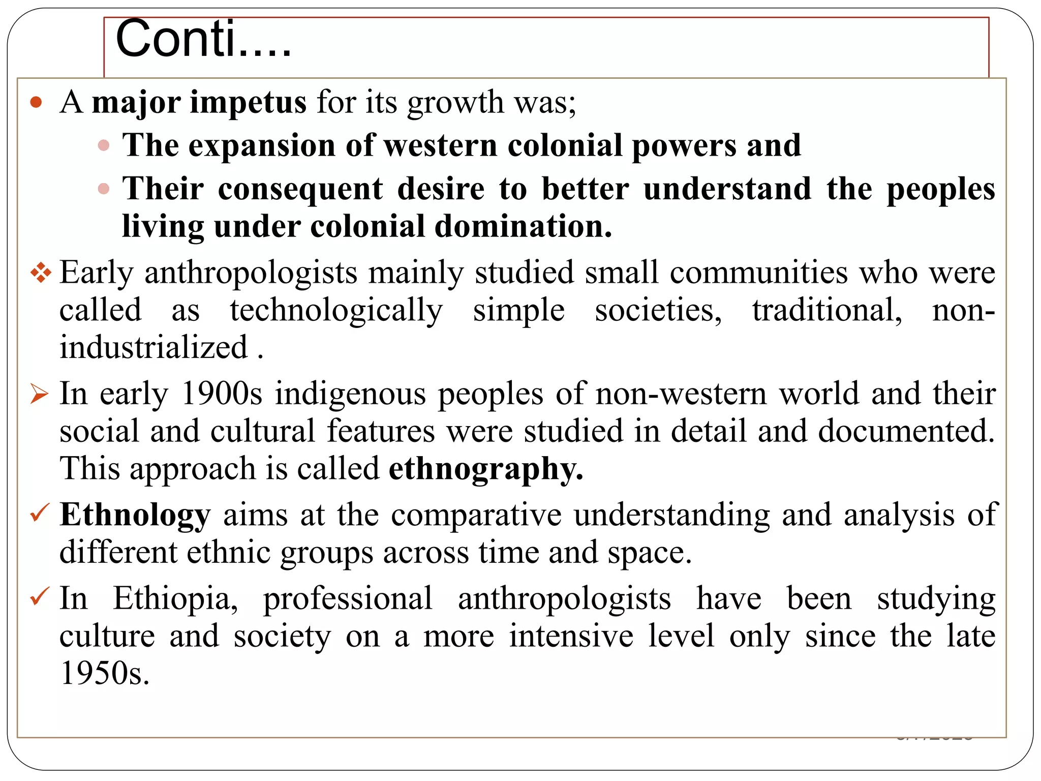 Introduction to Anthropology Course | PPTX