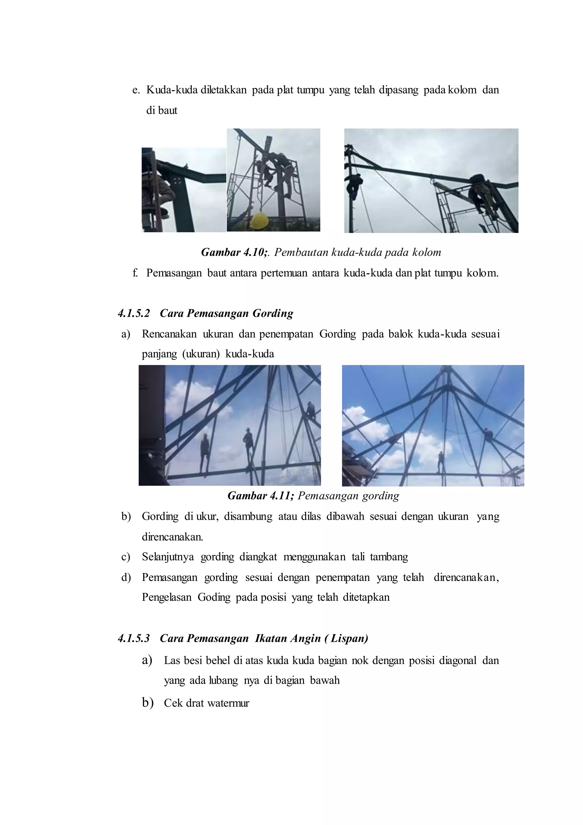 LAPORAN PKL STRUKTUR KUDA-KUDA BAJA WF | DOCX