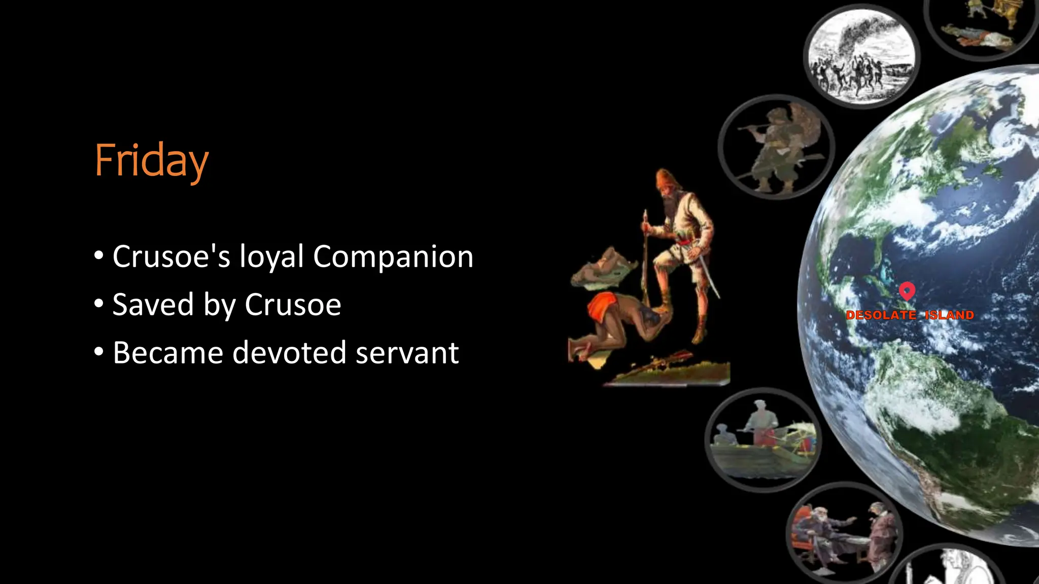 Characters analysis of Robinson Crusoe Presentation for university.ppsx