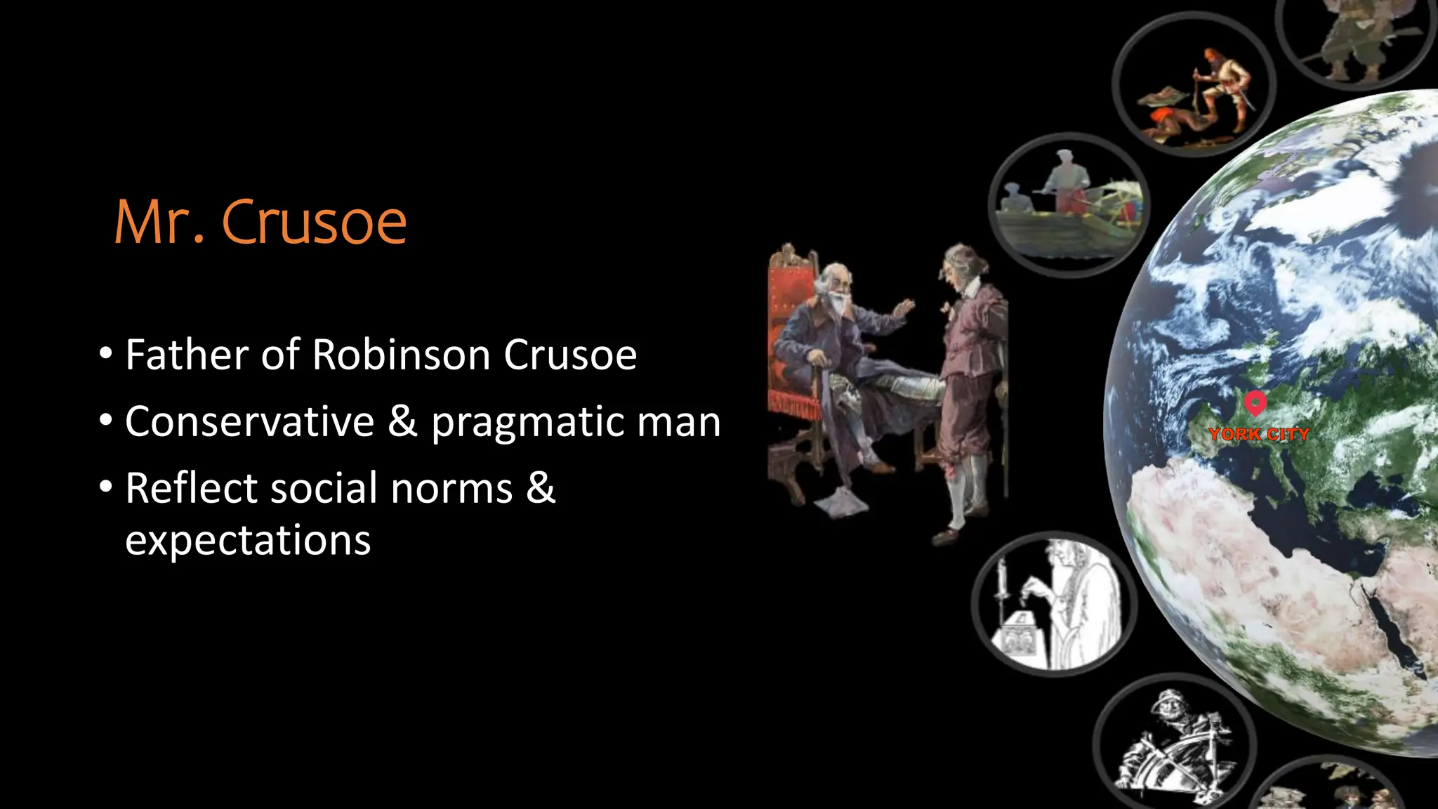 Characters analysis of Robinson Crusoe Presentation for university.ppsx