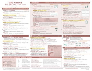 Stata Cheat Sheets (all)