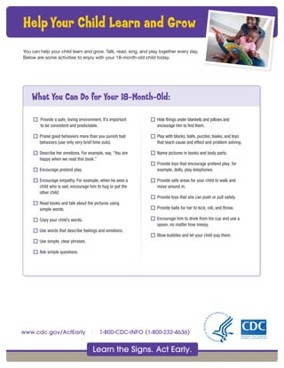 checklist developmental milestones | PDF