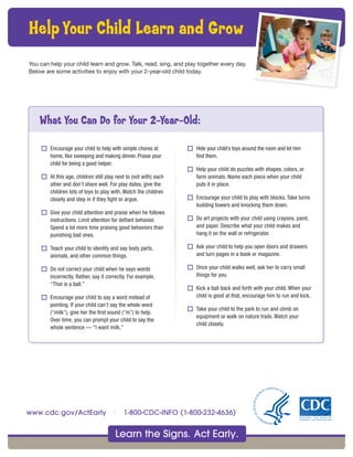 checklist developmental milestones | PDF