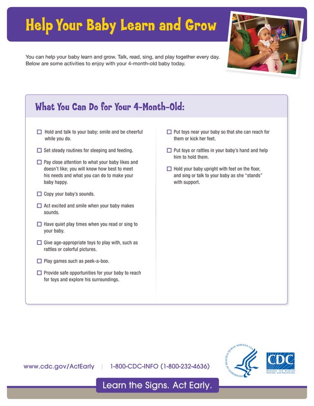 Checklist Developmental Milestones Pdf