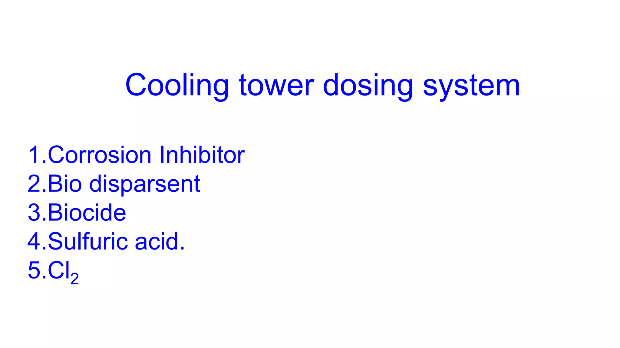 All chemical dosing system | PPTX