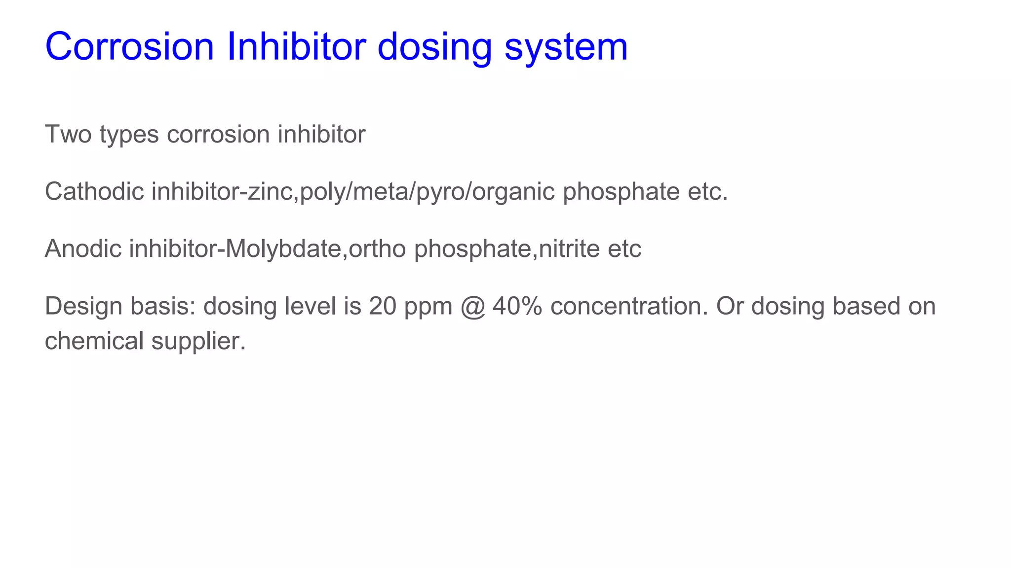All chemical dosing system | PPTX